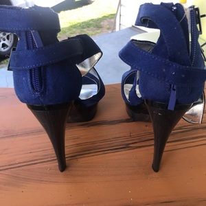 Michael Antonio | Shoes | Blue Suede Sandals | Poshmark